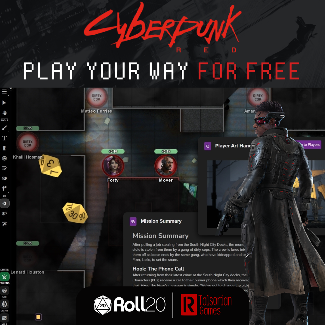 A Guide to Cyberpunk RED on Roll20